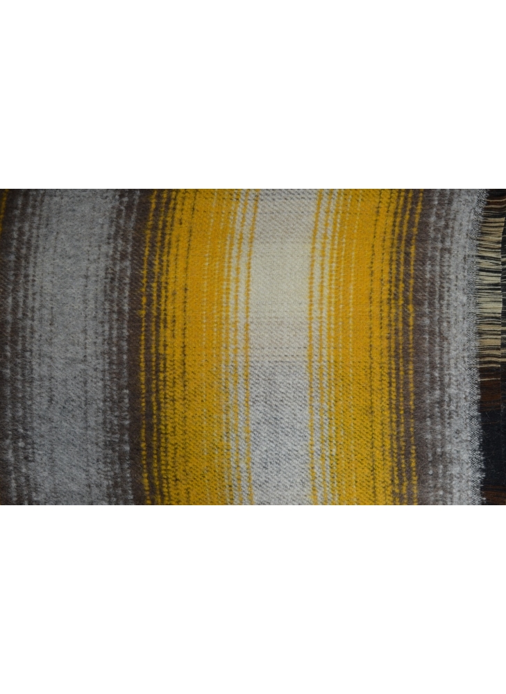 Châle acrylique mohair Onde jaune